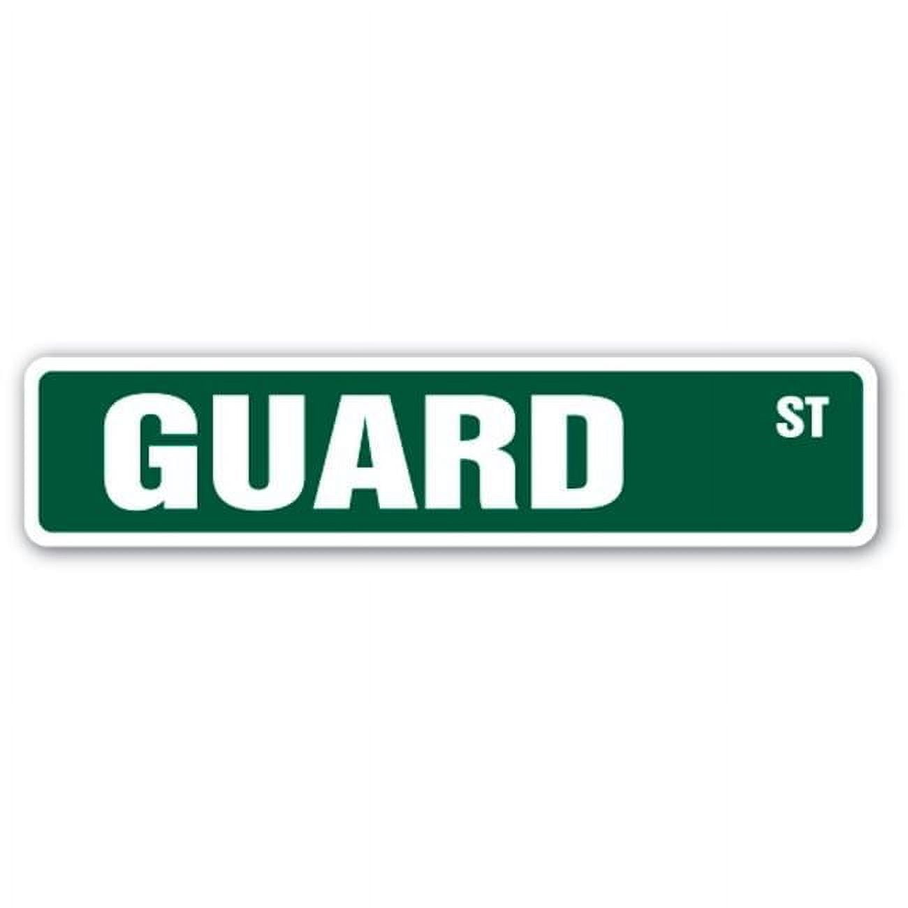 4 x 18 in. Guard Street Sign - Jail Guard Inmate Prison Jail - Walmart.com