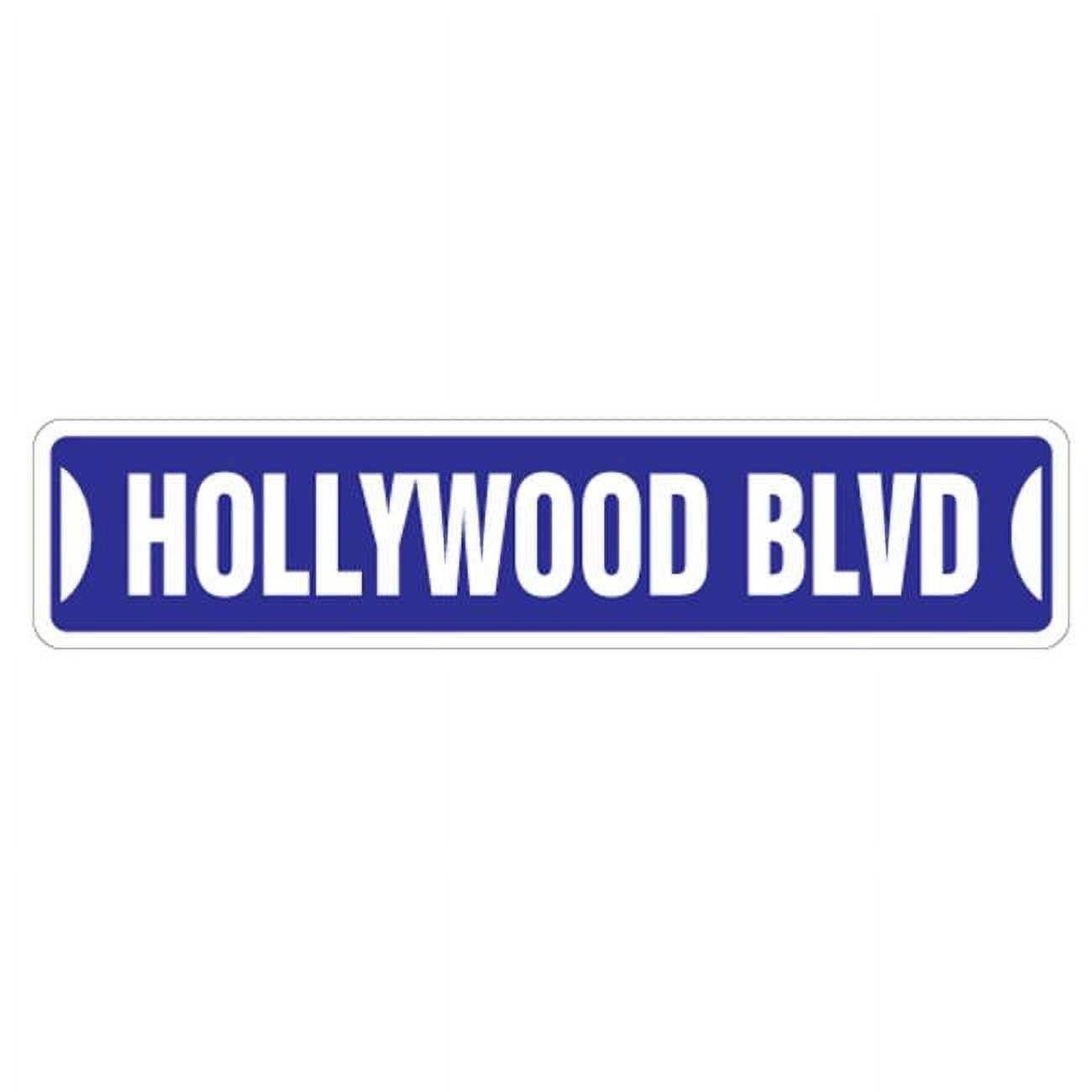 4 x 18 in. Hollywood Boulevard Street Sign - Walmart.com