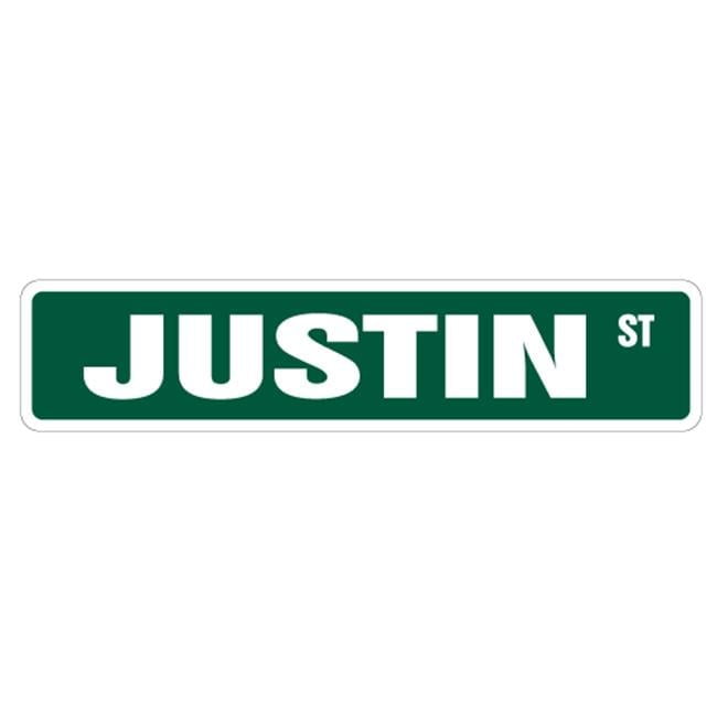 4 x 18 in. Justin Street Sign - Walmart.com