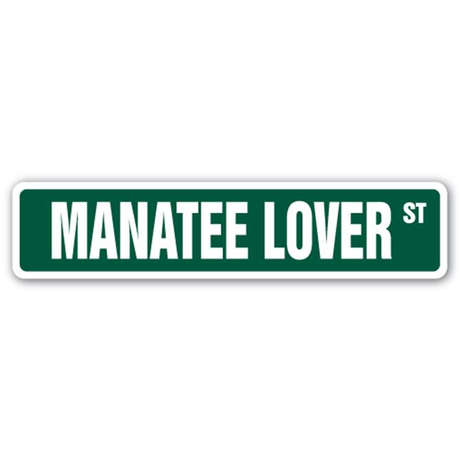 4 x 18 in. Manatee Lover Street Sign - Walmart.com