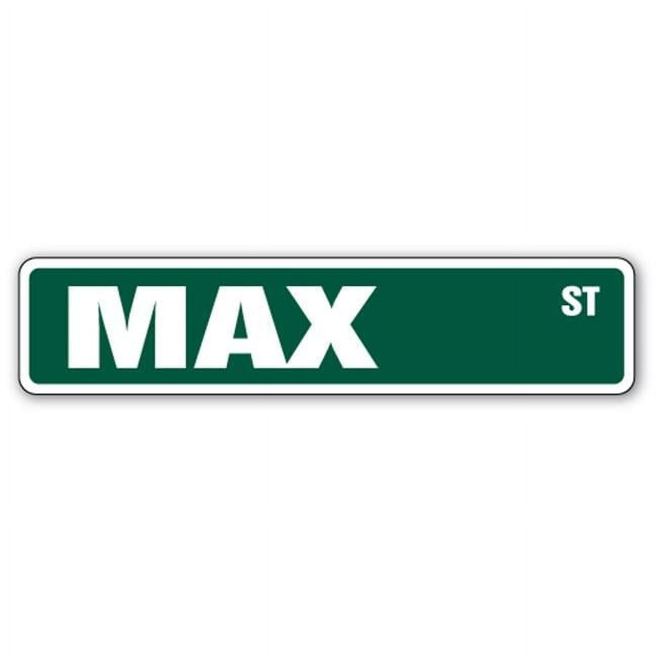 4 x 18 in. Max Street Sign - Walmart.com