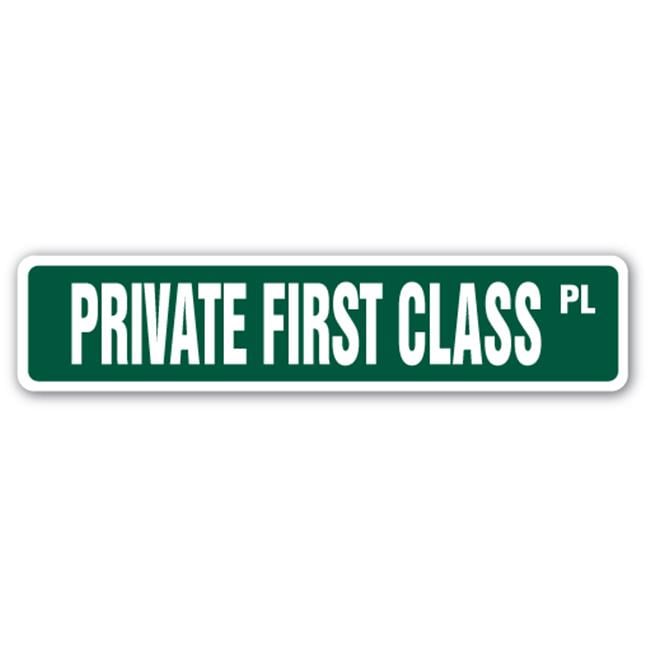 4 x 18 in. Private First Class Street Sign - Army US Army Military Recruit - Walmart.com