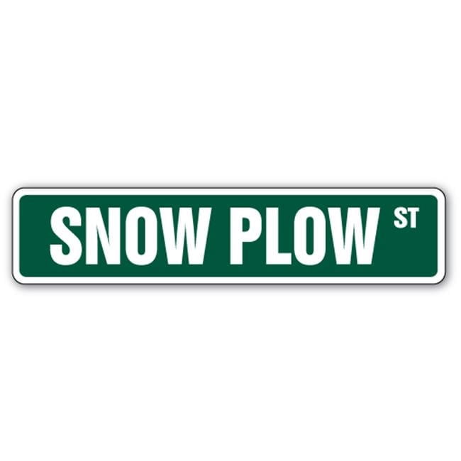 4 x 18 in. Snow Plow Street Sign - Walmart.com