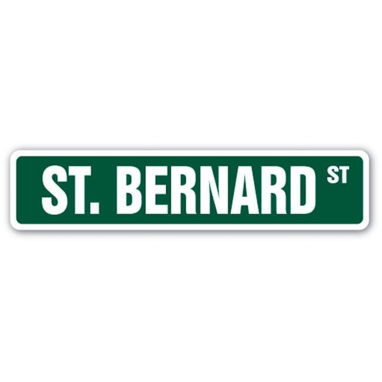 4 x 18 in. St. Bernard Street Sign - Walmart.com