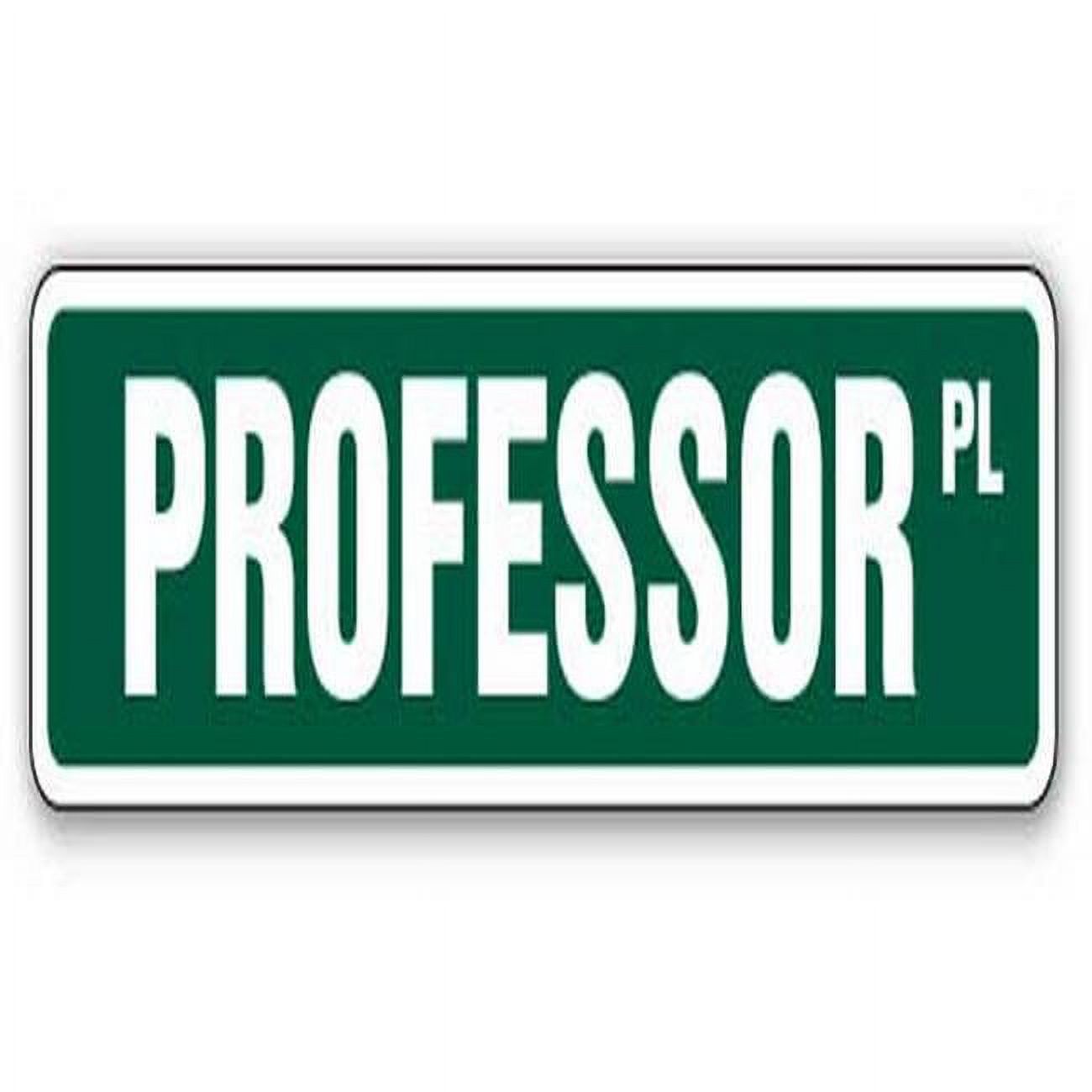 4 x 18 in. Street Sign - Professor - College Universities Teach ...
