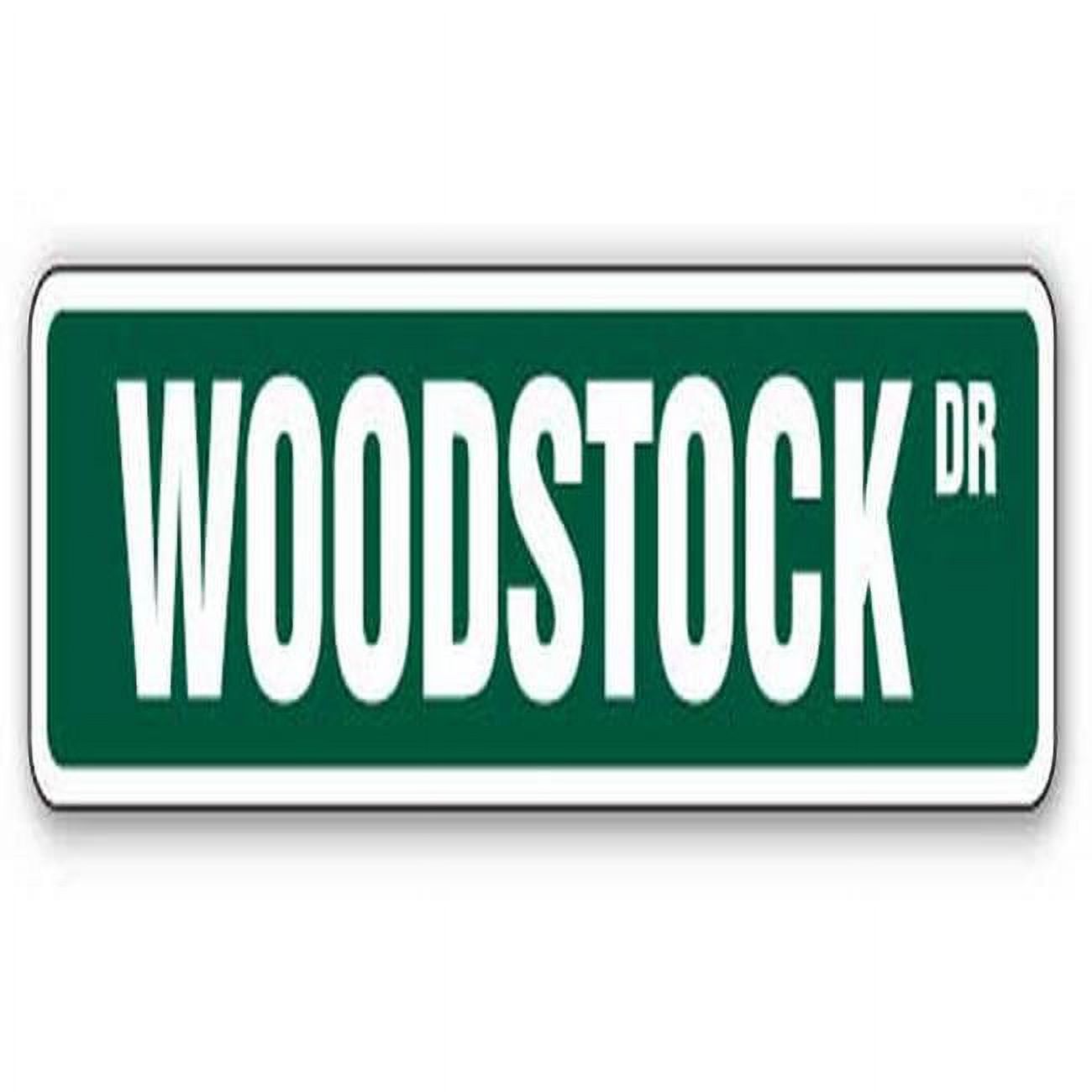 4 x 18 in. Street Sign - Woodstock - Hippie Peace 60s Decals New ...