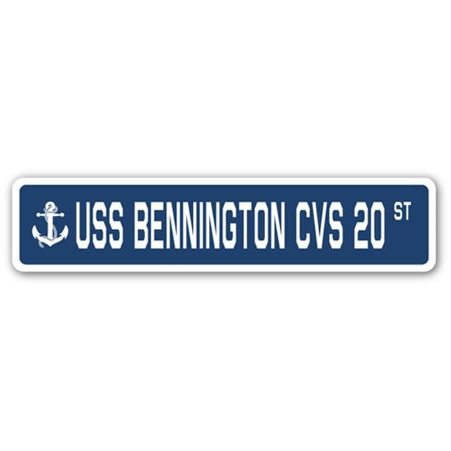 4 x 18 in. USS Bennington CVS 20 Street Sign - Walmart.com