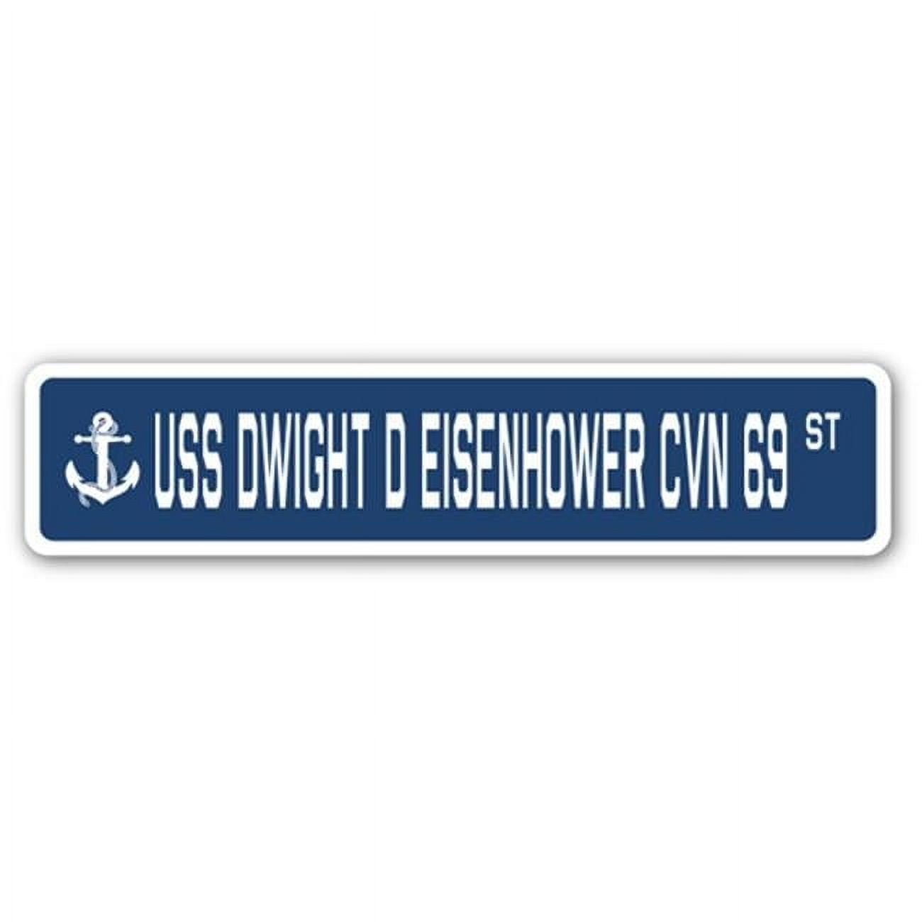 4 x 18 in. USS Dwight D Eisenhower CVN 69 Street Sign - Walmart.com
