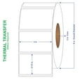 4" x 2-1/2" General Use Labels, w/ Perf Thermal Transfer Labels ...