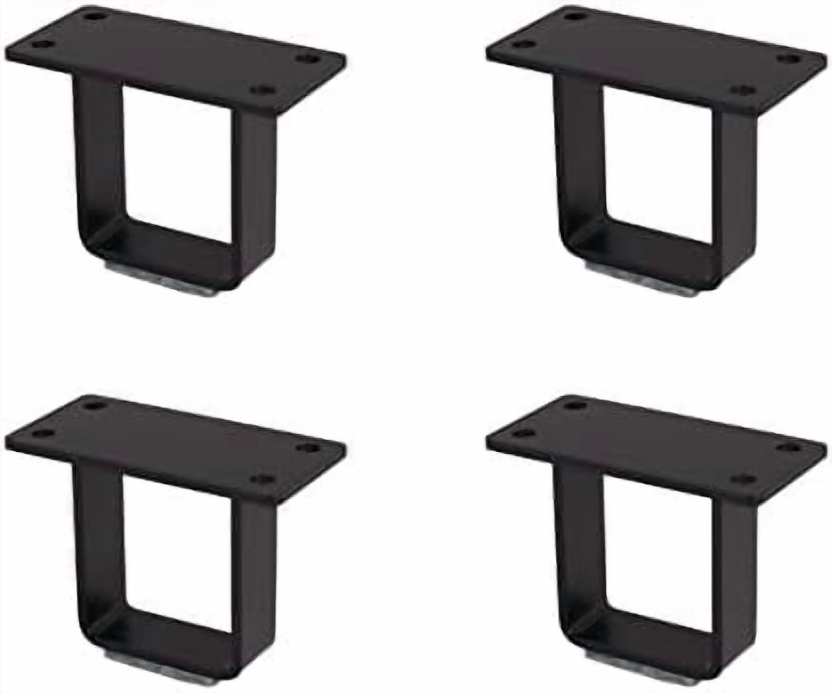 4 x 2 1/2'' Mini U Shaped Legs DIY Industrial Strength Modern Table ...