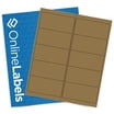 2 Inch Brown Kraft Round Labels - Inkjet/Laser Printer - Online Labels ...