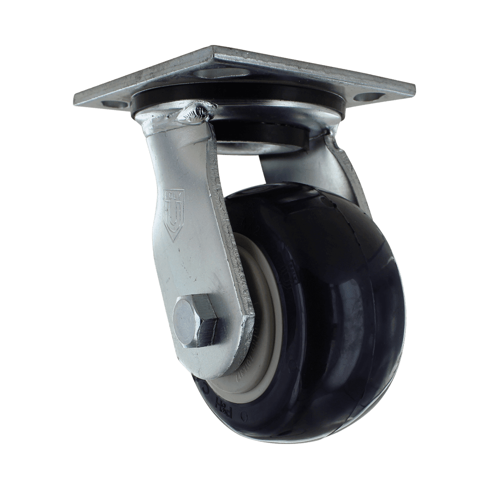 4" x 2" Medium/Heavy Duty Swivel Caster with 4" x 4.5" Plate, 600 lb ...