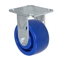 4" x 2" Rigid Caster, Solid Polyurethane Wheel , 750 lbs Capacity ...