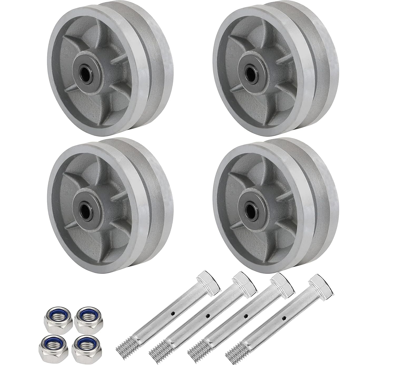 4"x 2" V Groove Wheel - Cast Iron Wheel, Use for Slide Gate,Rolling ...