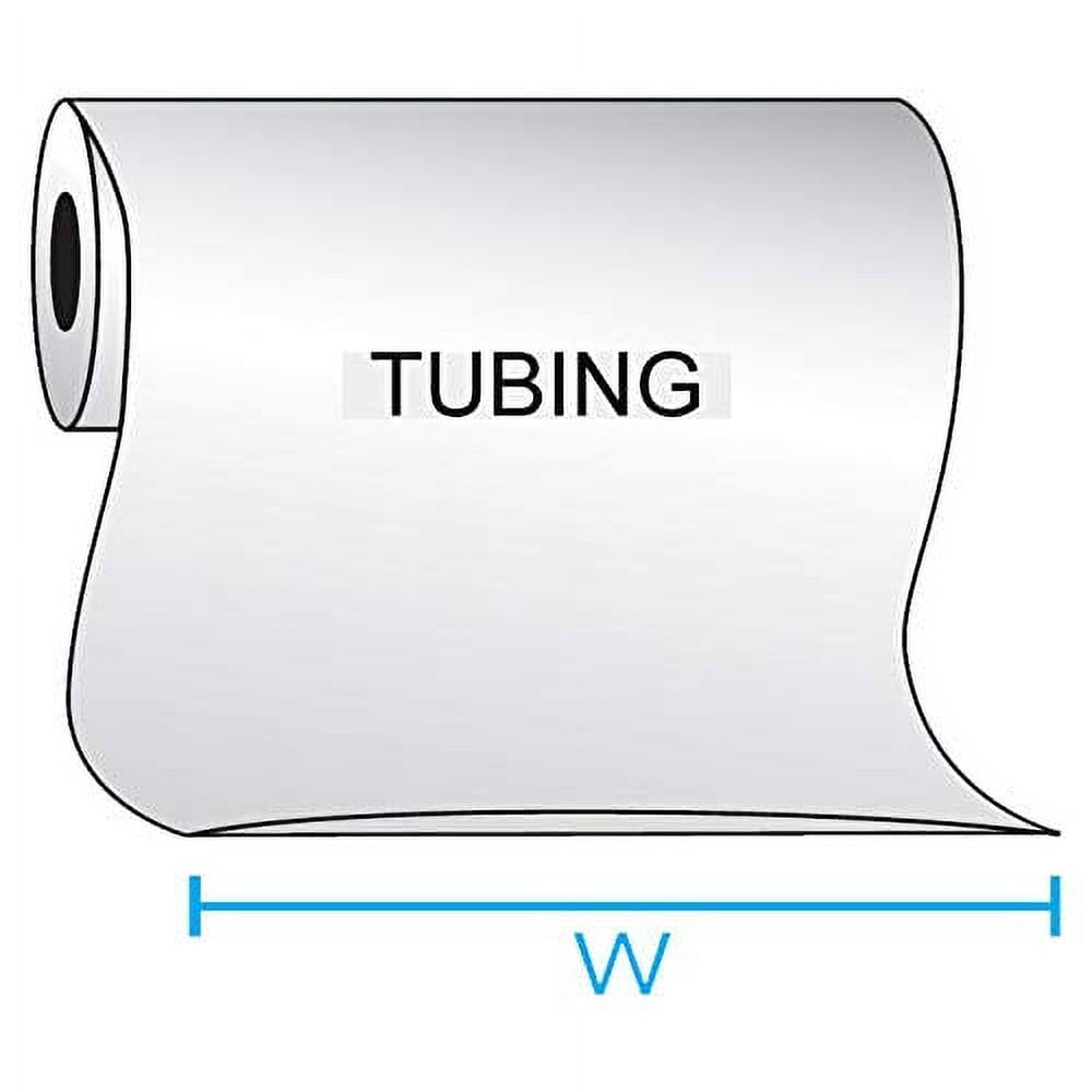 4" x 2 mil Clear Eco-Manufactured Plastic Tubing (Roll of 3,000 ...