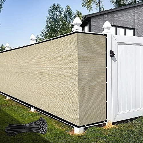 4' x 204' Custom Size Beige Fence Privacy Screen Cover Windscreen Heavy ...