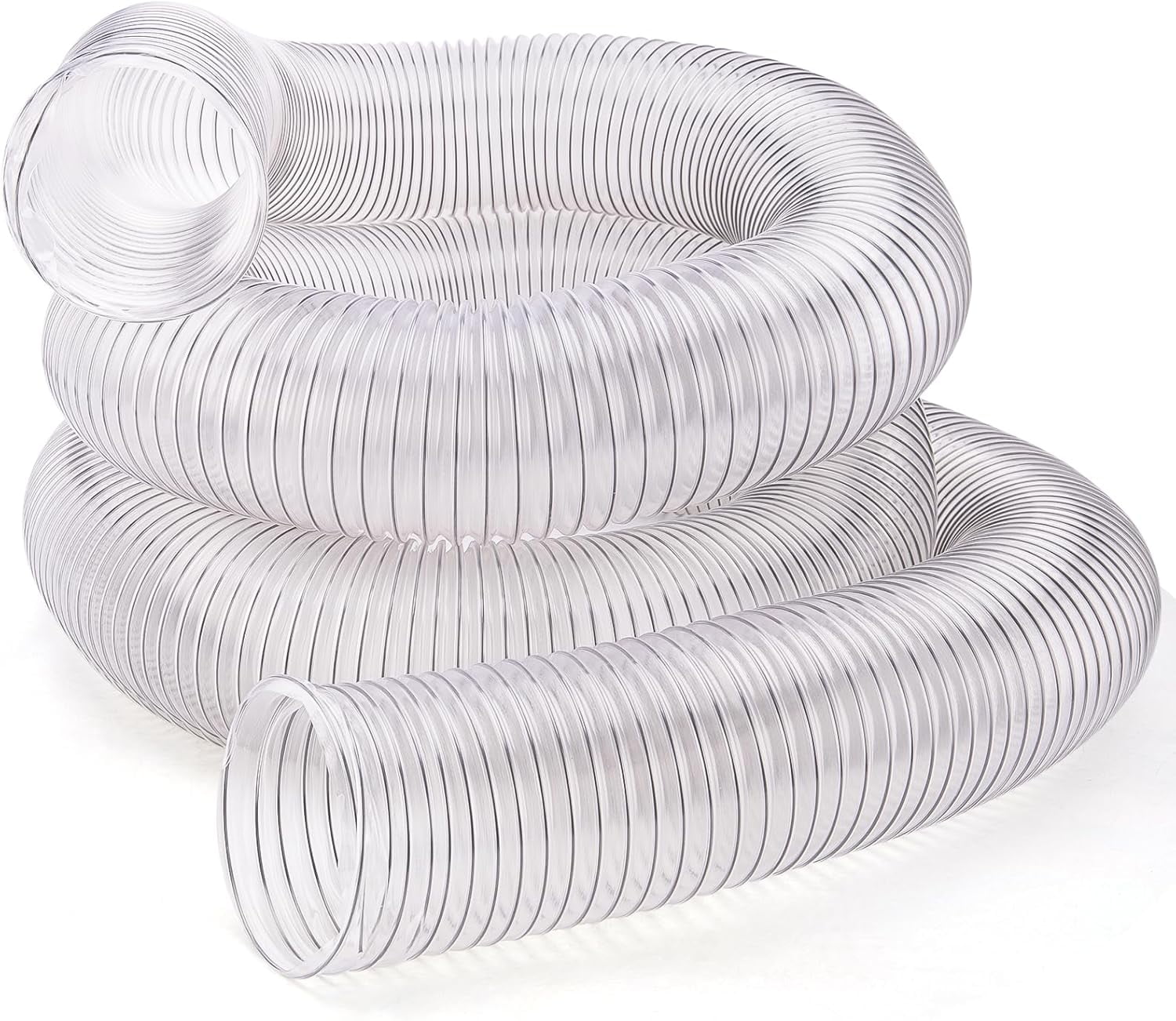 4 In x 20Ft Flexible Dust Collection Hose, PVC Dust Collection Hose ...