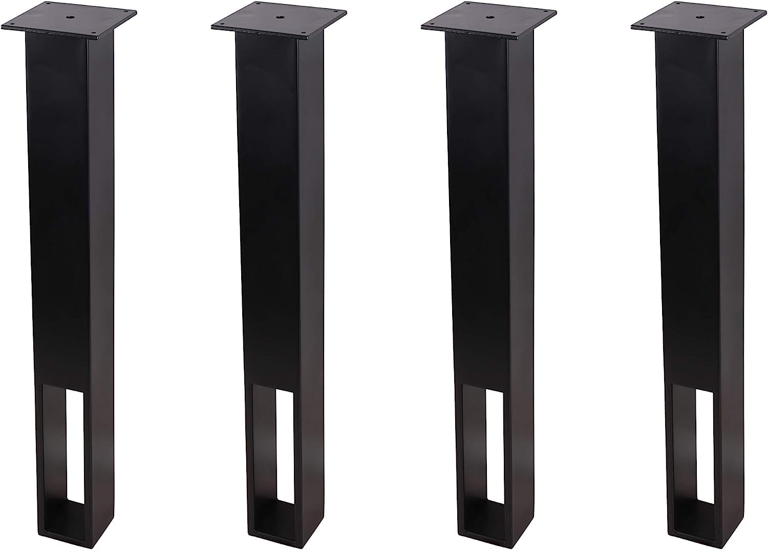 4 x 28" Hollow Straight Steel Dining Table Legs, Vintage Steel Coffee ...