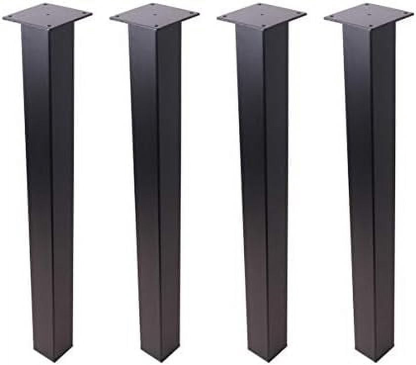 4 x 28" Straight Steel Dining Table Legs, Steel Coffee Table Legs ...