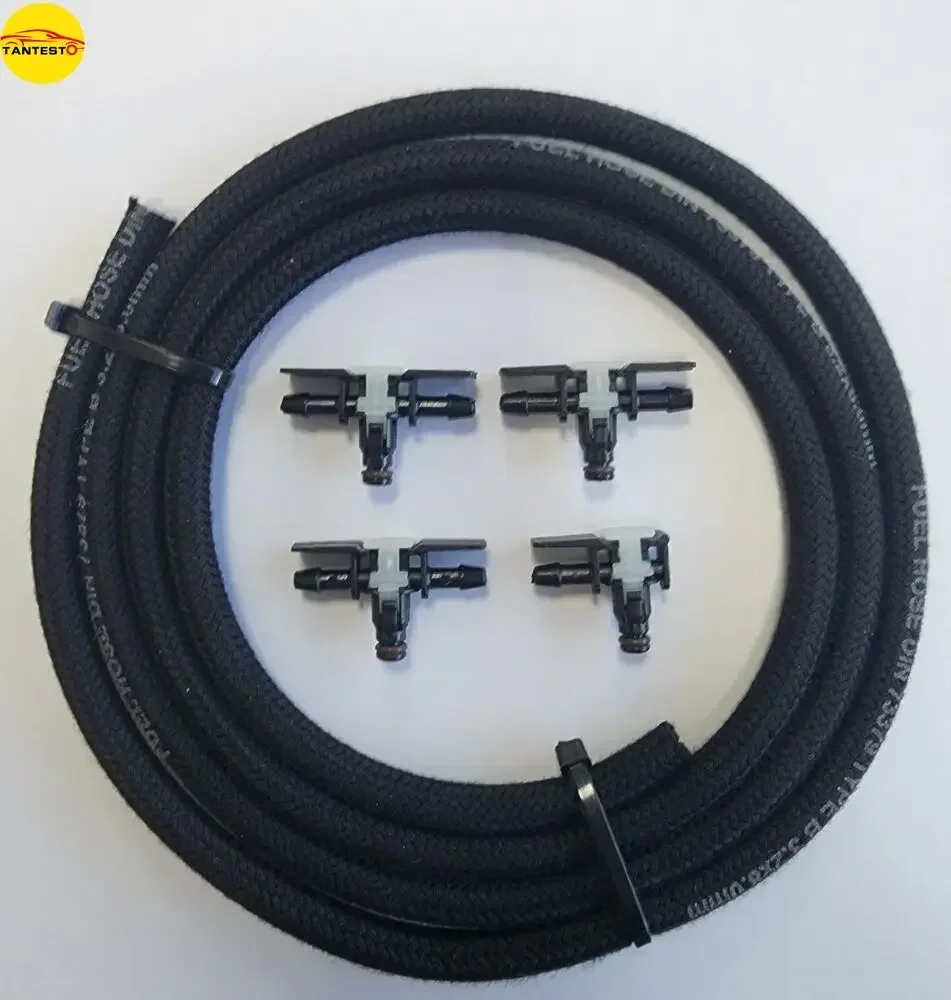 4 x 2m Hose Fittings - Diesel Fuel Injector Return Line Kit ...