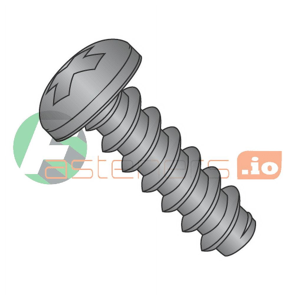 #4 x 3/16" Type B Self-Tapping Screws / Phillips / Pan Head / Steel ...