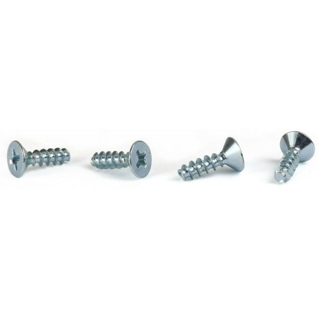 #4 x 3/8" Thread Forming Screws for Plastics (48-2) / Phillips / Flat ...