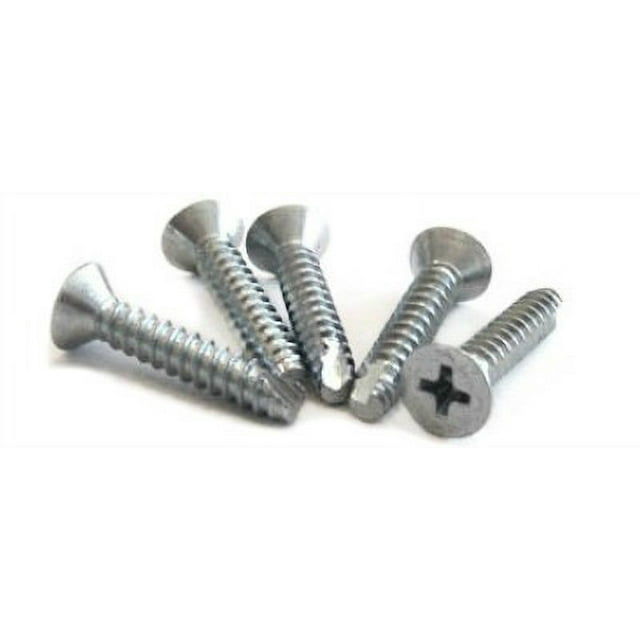 #4 x 3/8" Type 25 Thread Cutting Screws / Phillips / Flat Head / 18-8 ...
