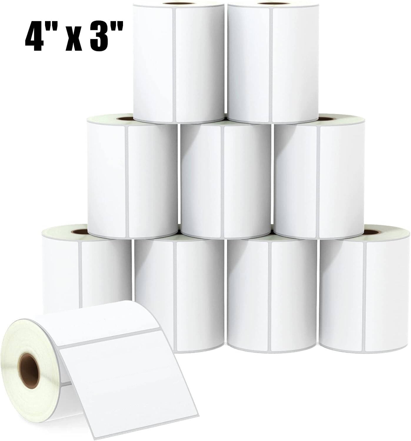 4" x 3" Direct Thermal Labels Multipurpose Shipping Address Mailing ...