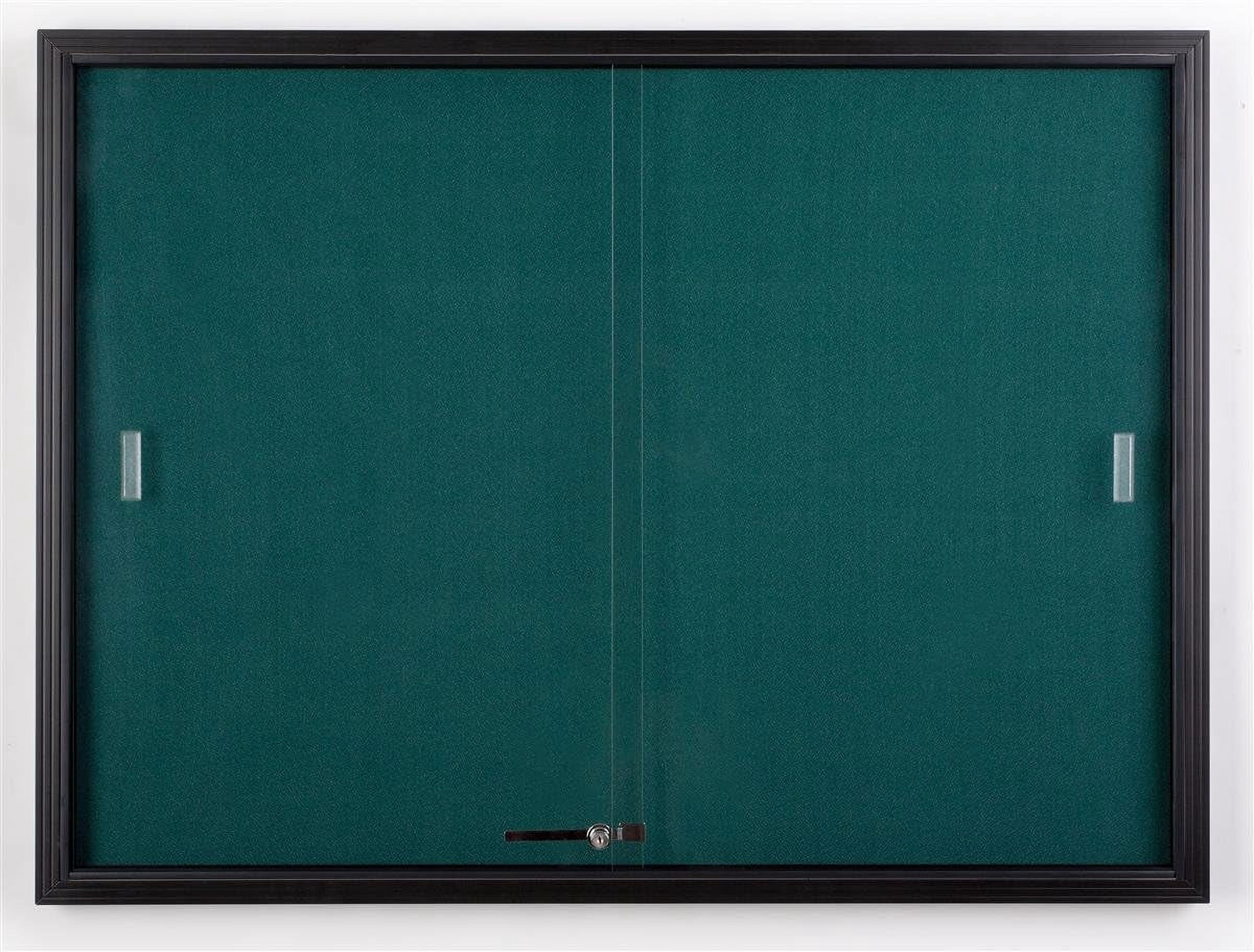 4 x 3 Foot Teal Fabric Tack board for Wall Mount Use, Locking Sliding ...