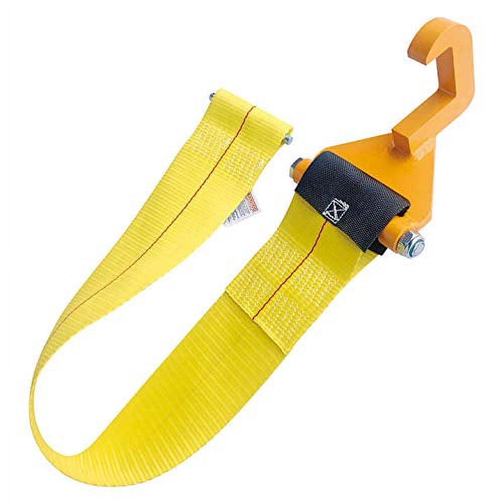 4" x 3' Tow Hook Roll Off Container Winch Strap Assembly WLL 5500 LBS ...