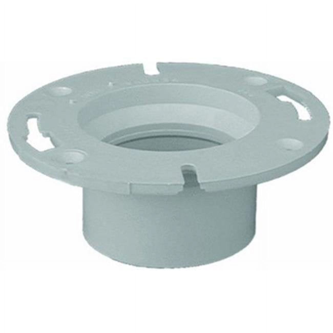 4 x 3 in. PVC Drain Waste Vent Closet Hub Flange - Walmart.com