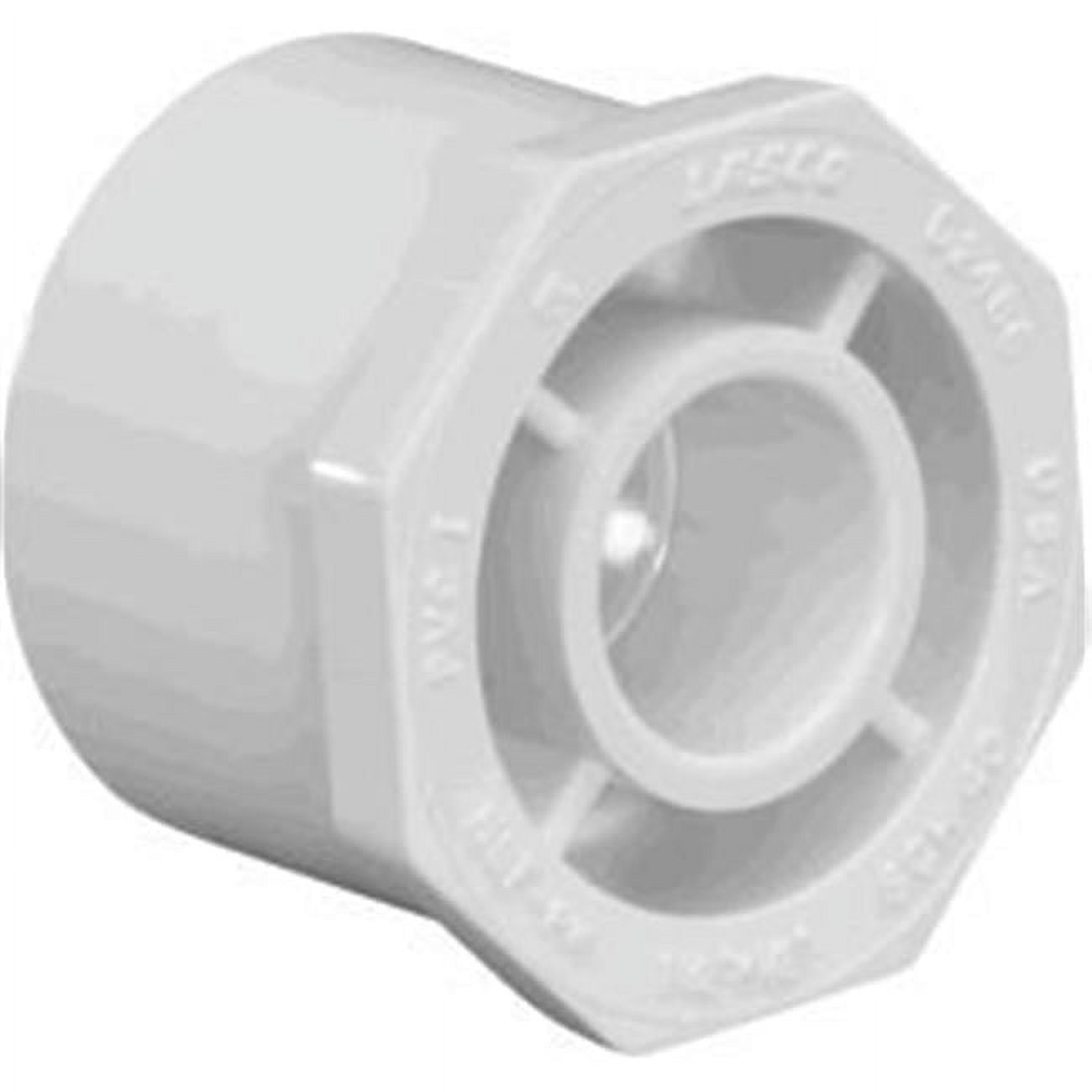 4 x 3 in. PVC Pipe Reducer Bushing, Schedule 40 - White - Walmart.com
