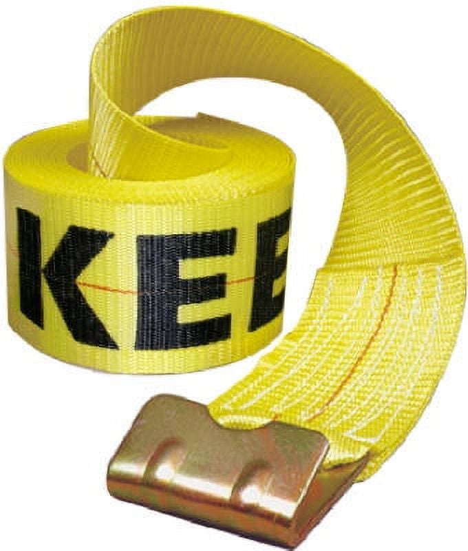 4" x 30' Winch Strap With Flat Hooks 20,000 LB Hi Test Webbing 5,000 L ...