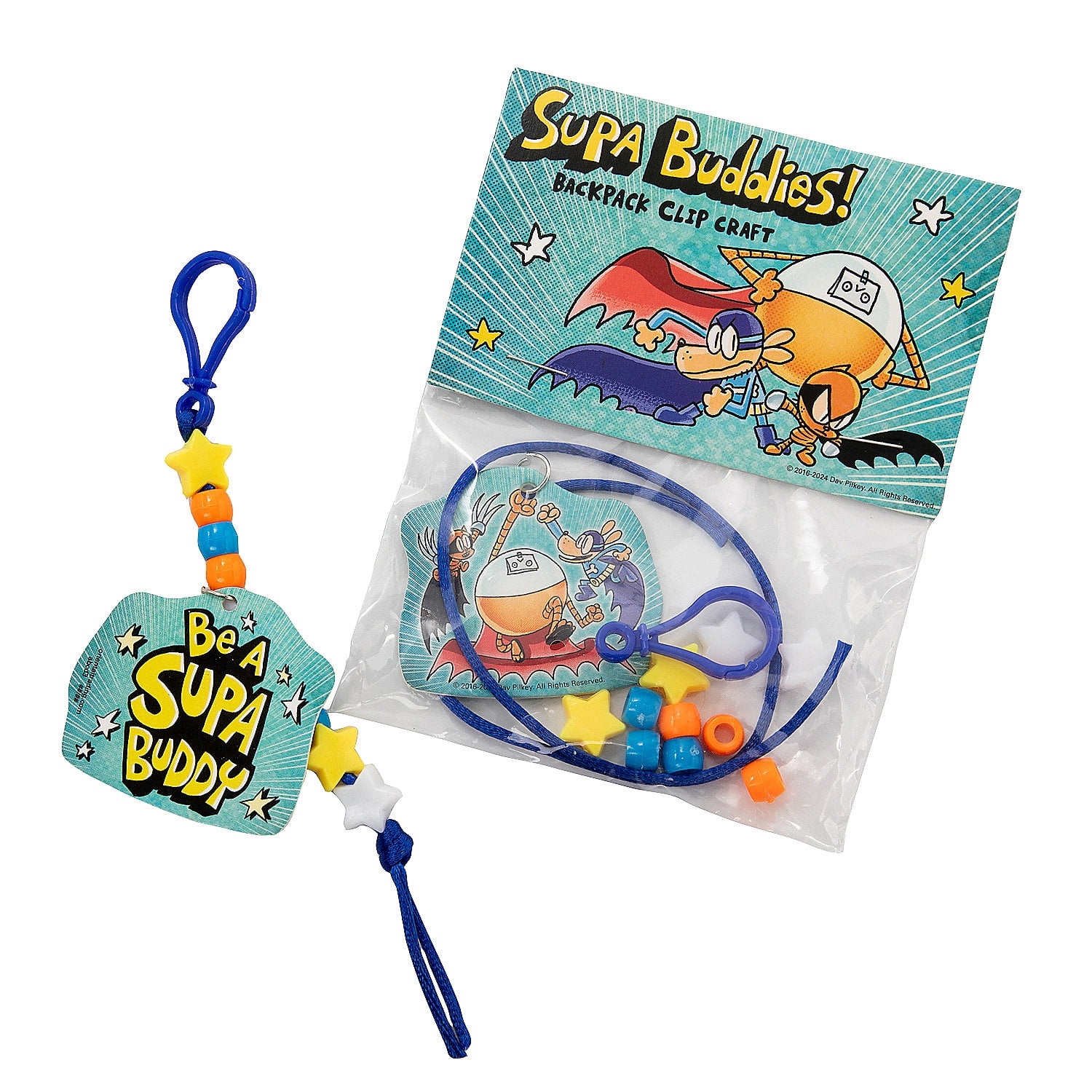 4" x 4 1/2" Dog ManTM Beaded Supa Buddies Backpack Clip Craft Kit ...