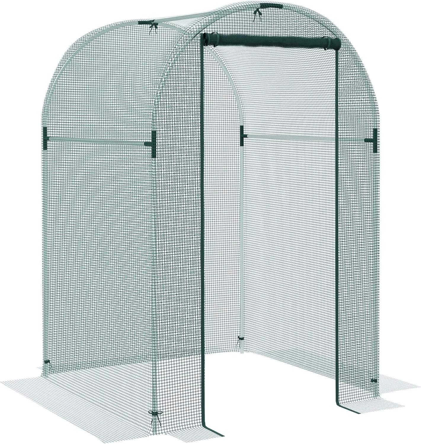 4' x 4' Crop Cage, Plant Protection Tent with Zippered Door and ...
