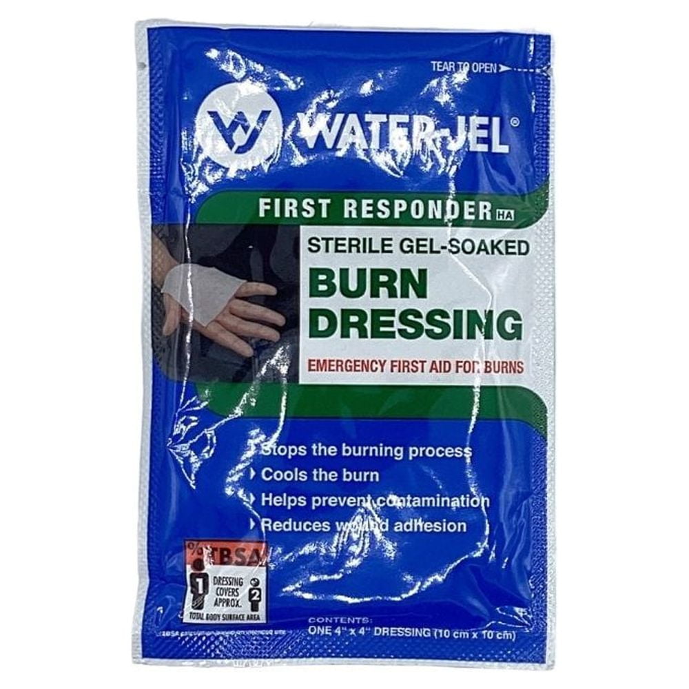 4" x 4" First Responder Burn Dressing - Sterile - 2 Dressings by Water ...