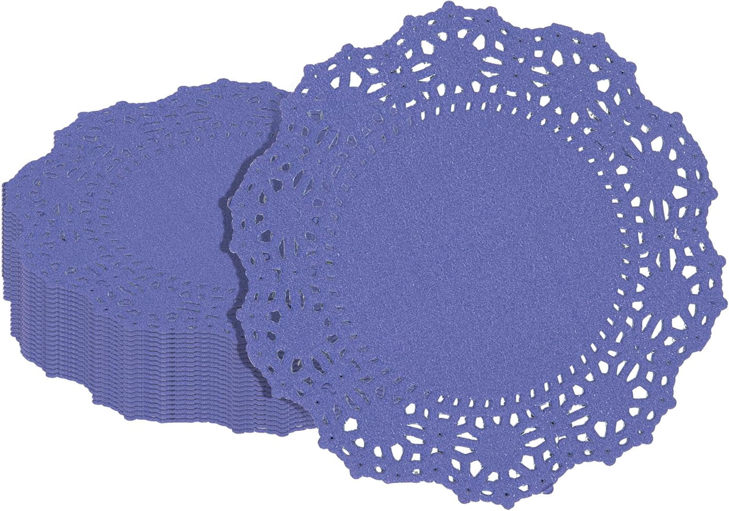 4 x 4 Inch Purple Paper Lace Doilies, 100 Round Disposable Table ...