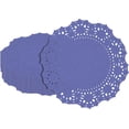4 x 4 Inch Purple Paper Lace Doilies, 100 Round Disposable Table ...