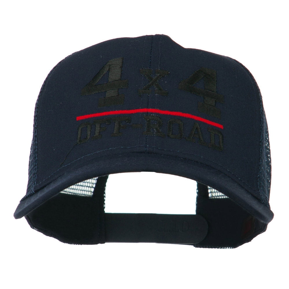4 x 4 Off Road Embroidered Mesh Back Cap - Navy OSFM - Walmart.com