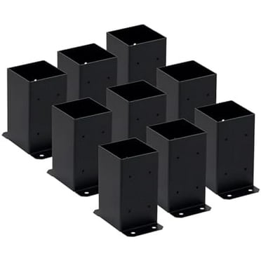 Post Shields Inc. 4 in. H X 4 in. W X 4 in. L Plastic Brown Fence Post ...