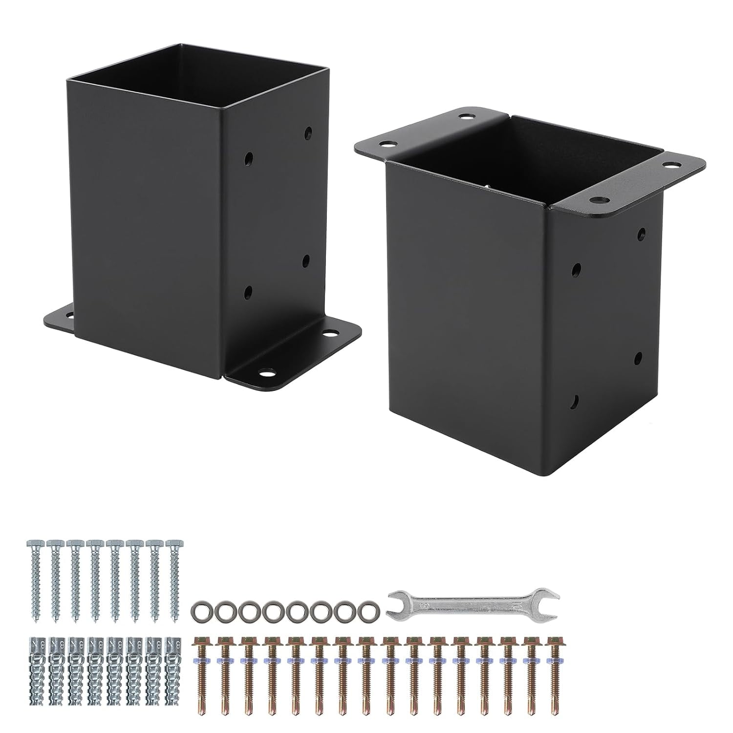 4 x 4 Post Base,Deck Post Base,Heavy Duty Metal Powder Coated Post ...