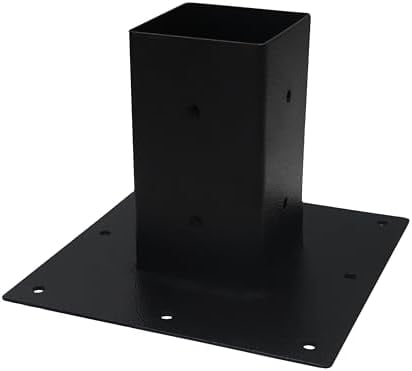 - 4 x 4 Post Base - Heavy Duty Carbon Steel 4x4 Post Base for Concrete ...