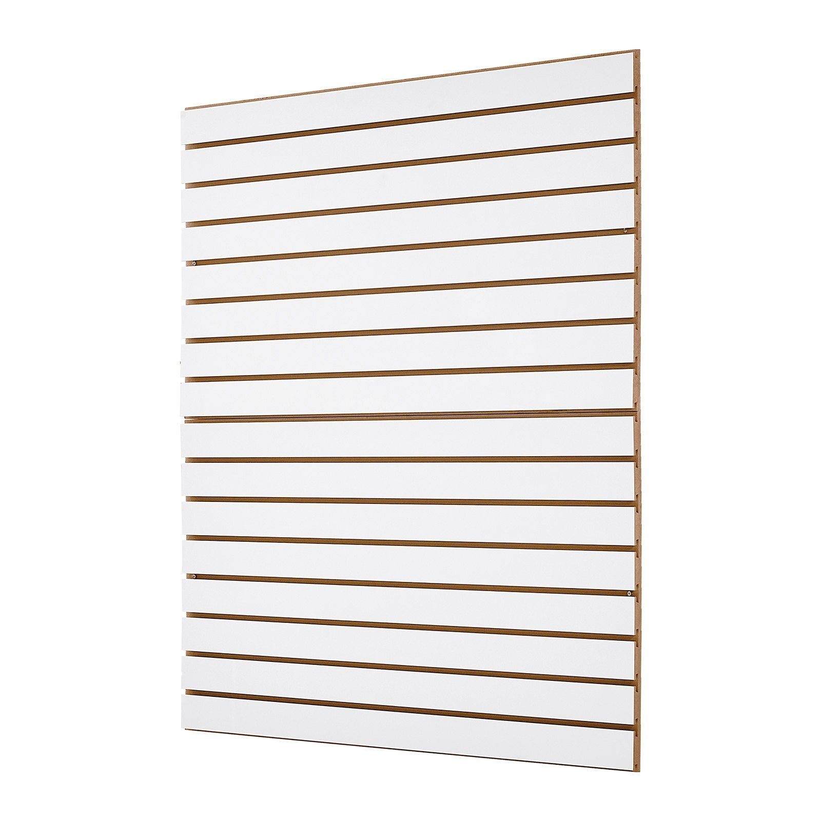 4 x 4 ft Slat Wall Paneling MDF White Garage Slatwall with Modular ...