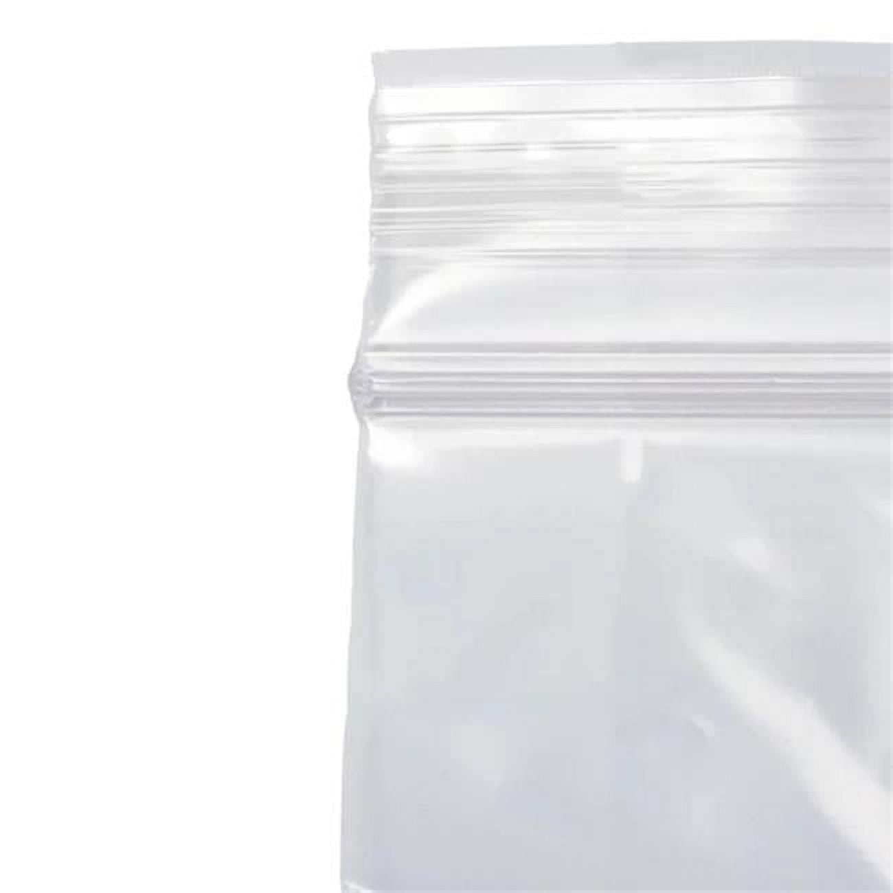 4 x 4 in. 2 Mil White Block Zip Lock Low Density Polyethylene Top Bags ...