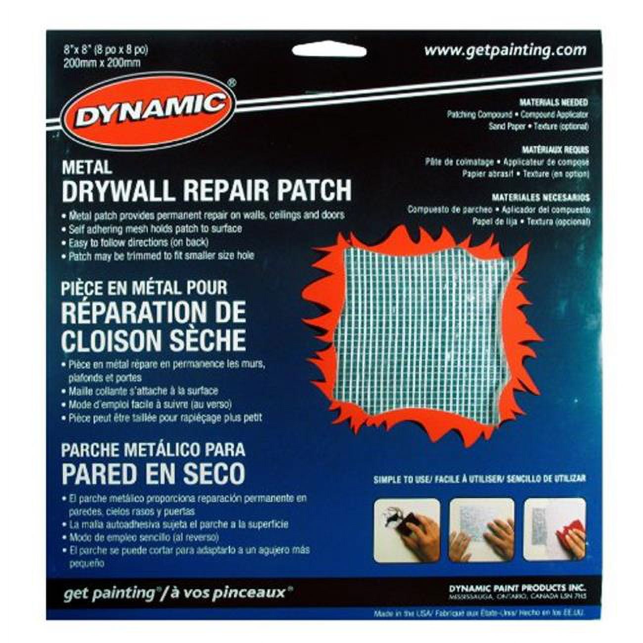 4 x 4 in. Drywall Strong Patch - Walmart.com