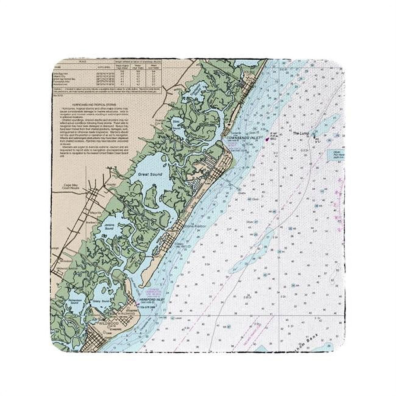 4 x 4 in. Little Egg Inlet to Hereford Inlet - Avalon, NH Nautical Map ...