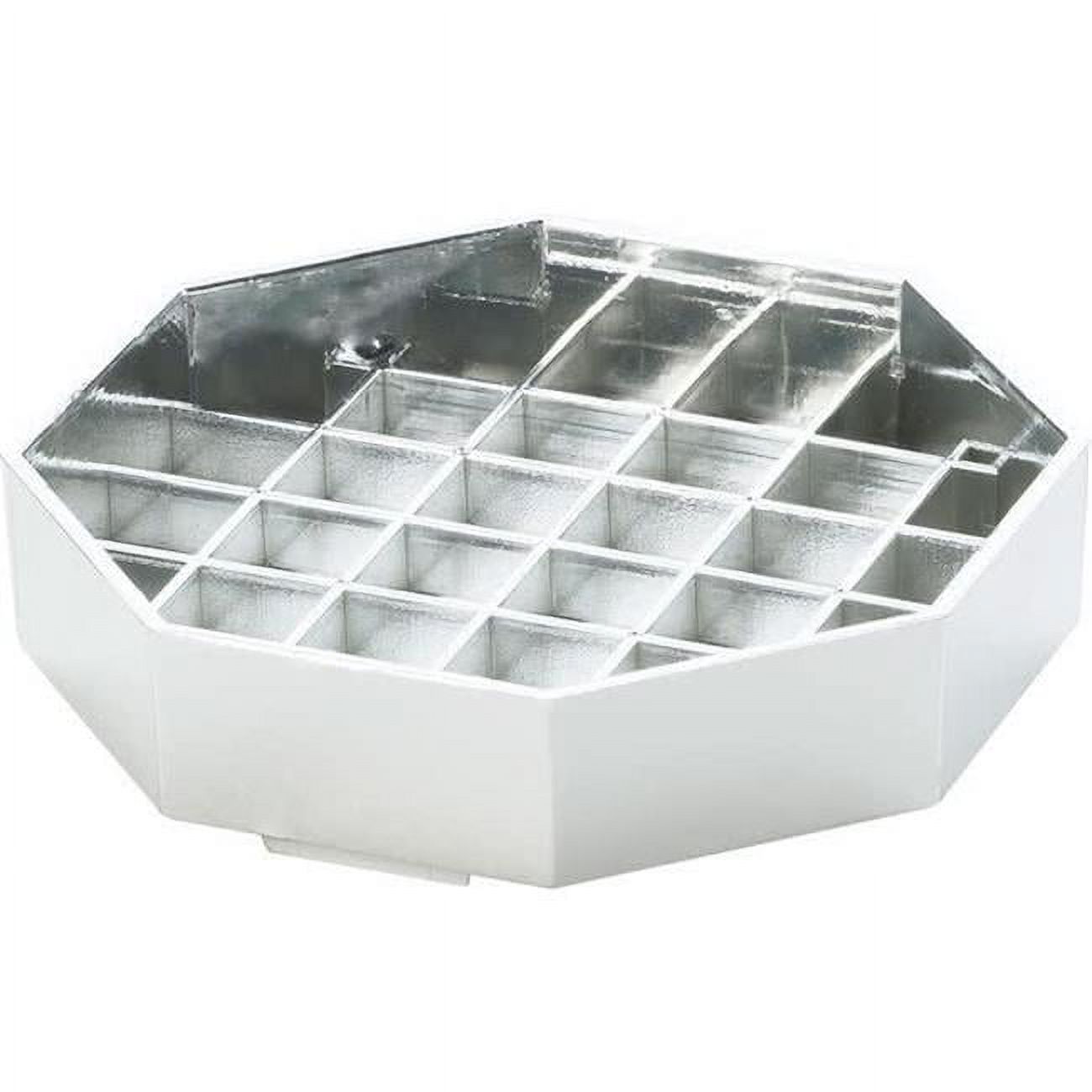 4 x 4 in. Octagon Standard Drip Tray - Chrome - Silver - Walmart.com
