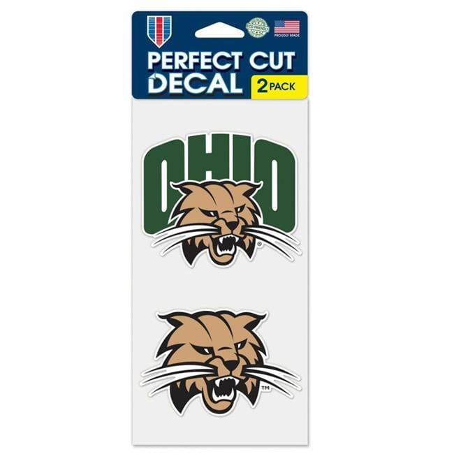 4 x 4 in. Ohio Bobcats Perfect Cut Decal, Green - Set of 2 - Walmart.com