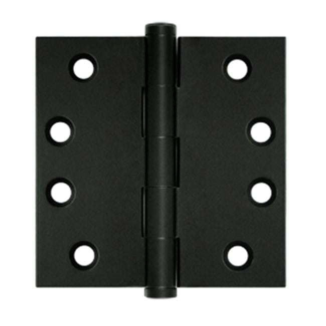 4 x 4 in. Square Hinges- Black - Solid Brass - Pack of 2 - Walmart.com