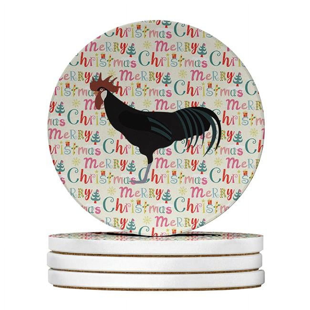 4 x 4 in. Unisex Minorca Ctalalan Chicken Christmas Large Sandstone ...